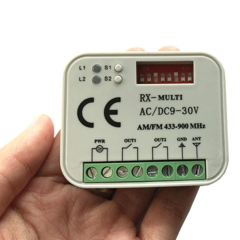 VS-RX-MULTI Multicode Universele 2-kanaals Ontvanger 433-868 MHz Multi ...
